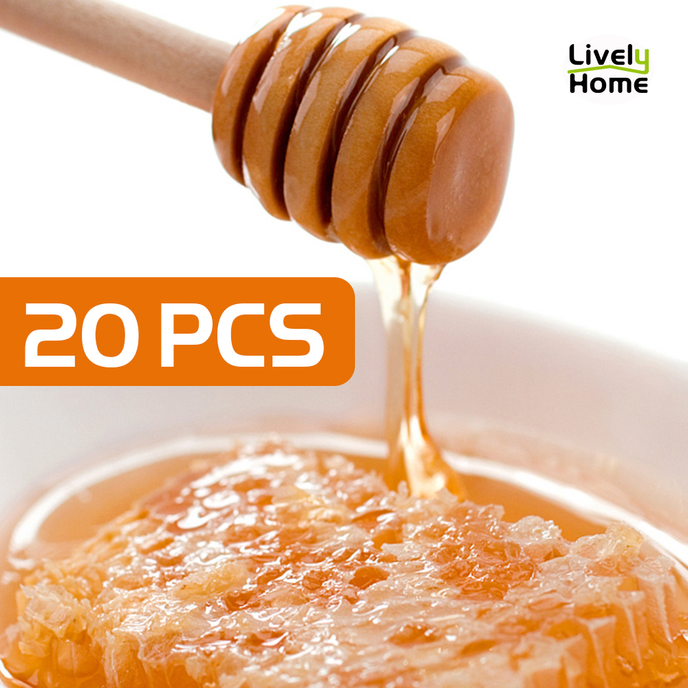 20 Stuks Lange Handvat Hout Honing Roer Bar Honing... – Grandado