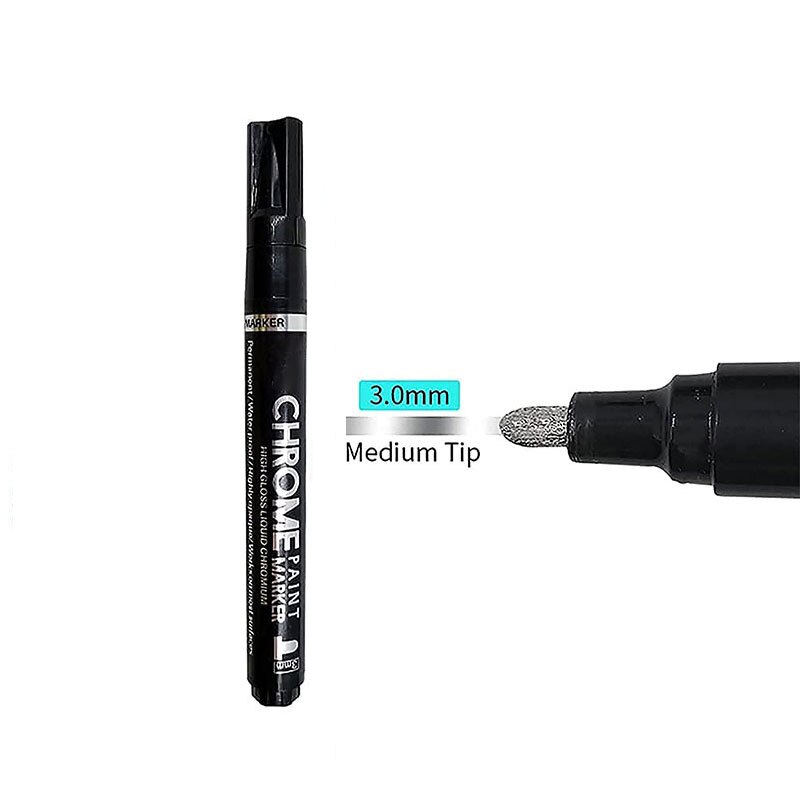 Silve Paint Mirror Chrome Finish Metallic, Gloss O... – Grandado