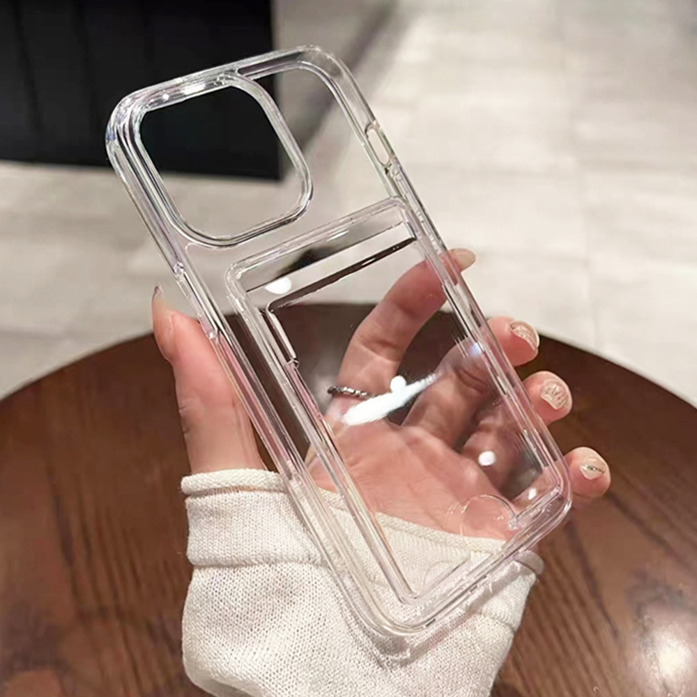 Fundas de teléfono con tarjetero acrílico duro tra... – Grandado