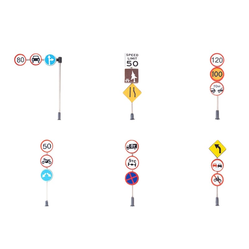 6Pcs Stad Straat Drie Uiteinden Van Verkeerslicht ... – Vicedeal