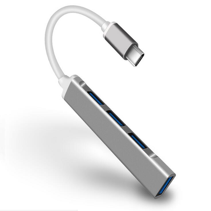 High Speed 4 Poorten Usb 3.0 Type C Hub Met Voedin... – Grandado