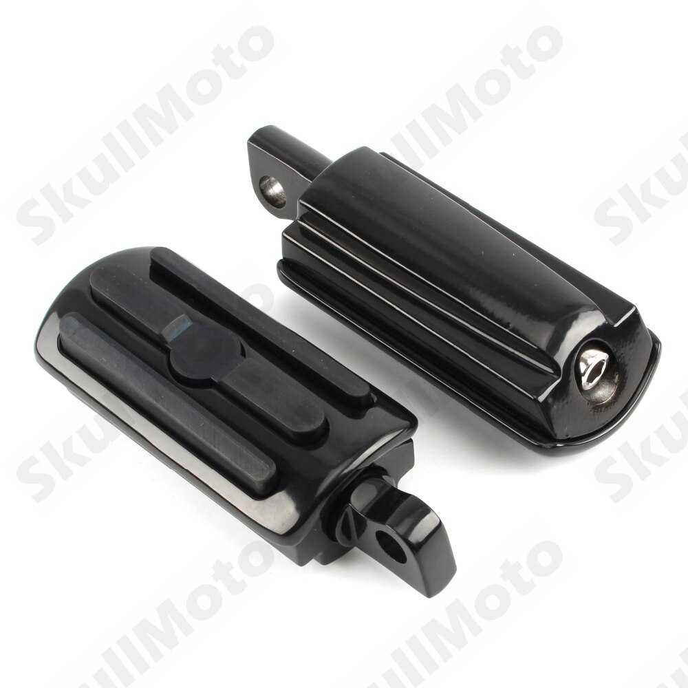 Motorcycle Black Highway Foot Pegs 3 Slotted Rear ... – Grandado