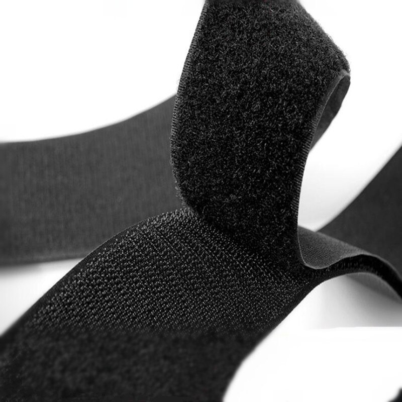 25 meters 100% Nylon Black Hook and Loop Tape ( no... – Grandado