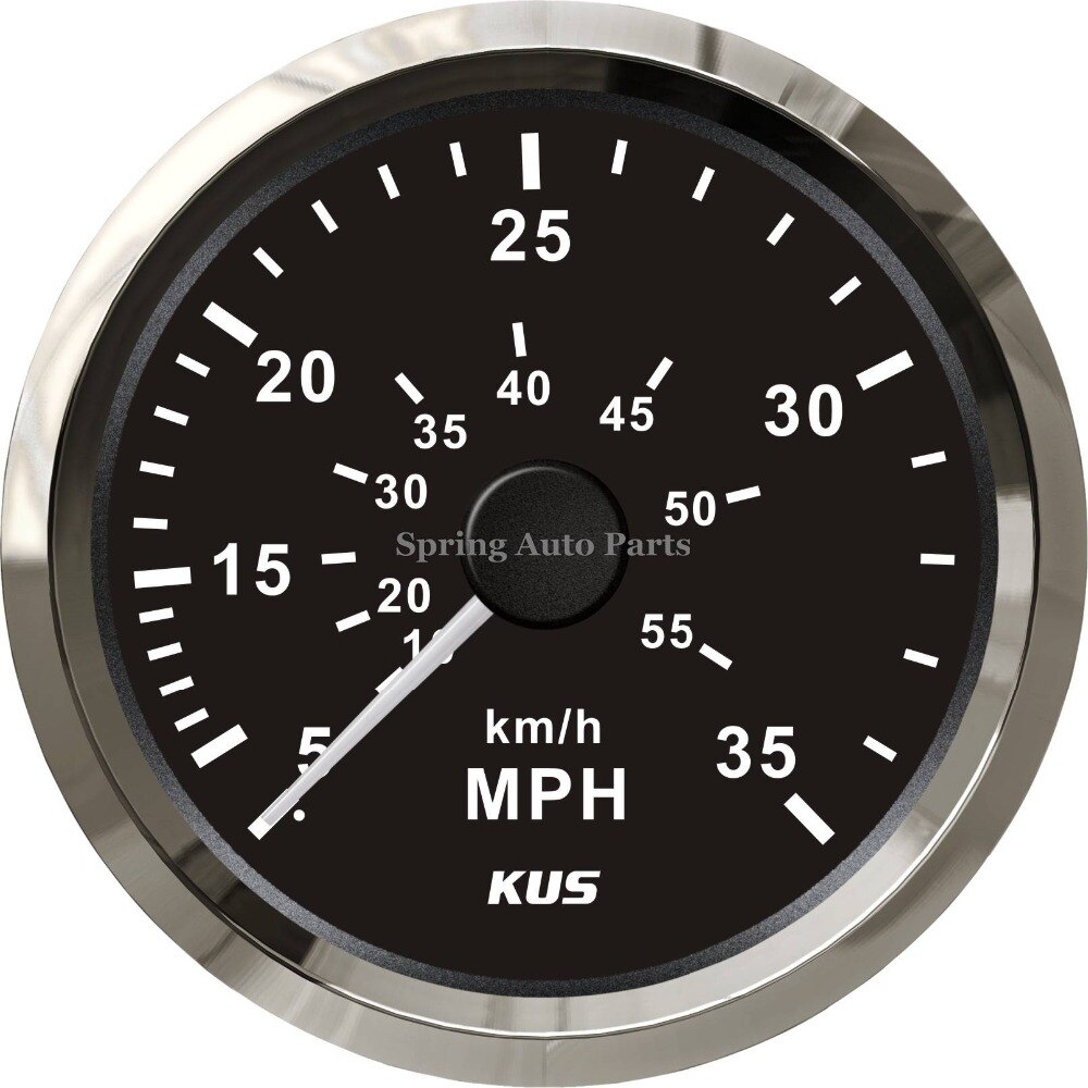 KUS 85mm black stainless steel bezel speedometer 0... – Vicedeal