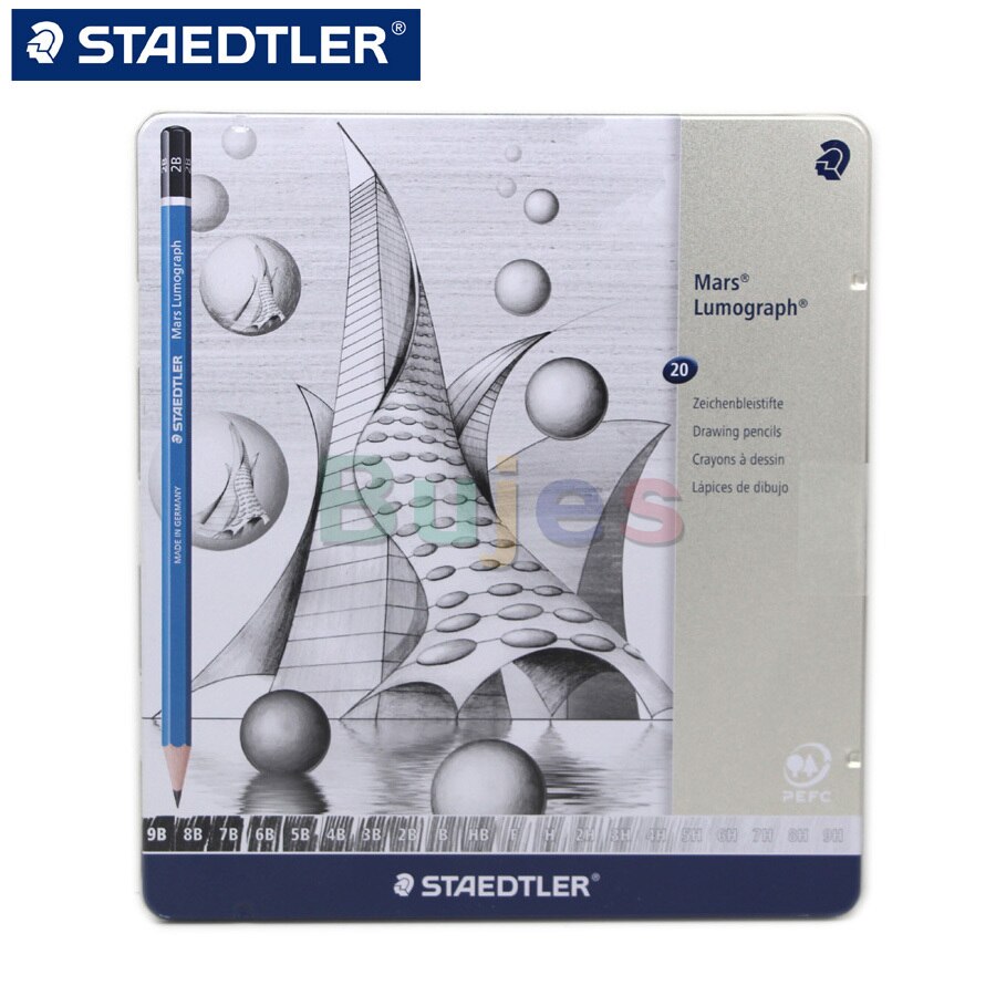 Germany STAEDTLER 100 G20/12/6 blue pole Charcoal ... – Vicedeal