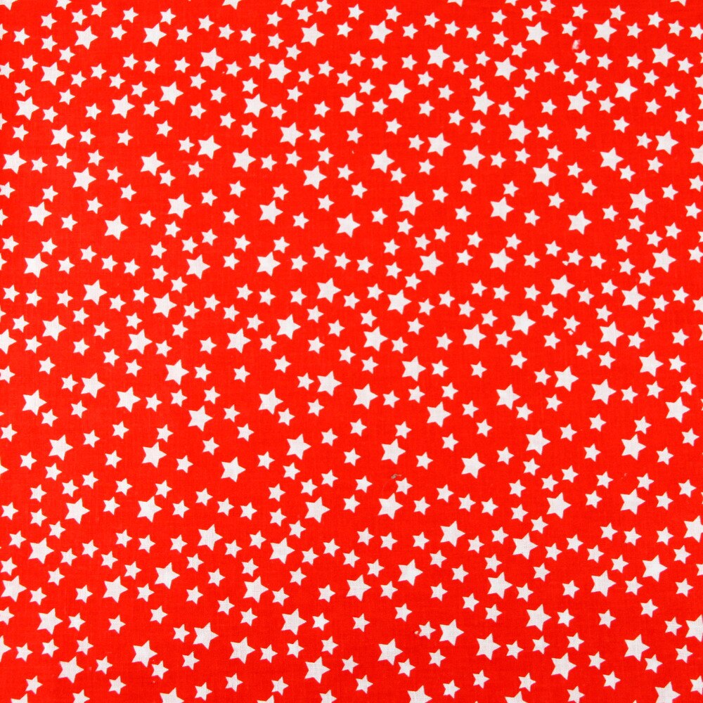 158cm x half meter red star print Cotton Fabric Pa... – Vicedeal