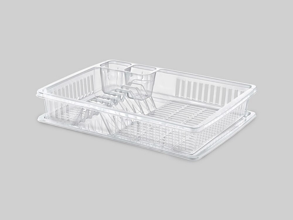 Poly Time Transparent Small Plate-rack E190 – Grandado