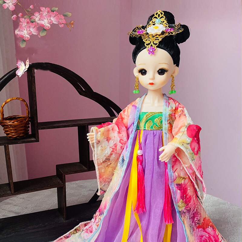 30CM Chinese Ancient Court Dolls with Hanfu Headwe... – Grandado