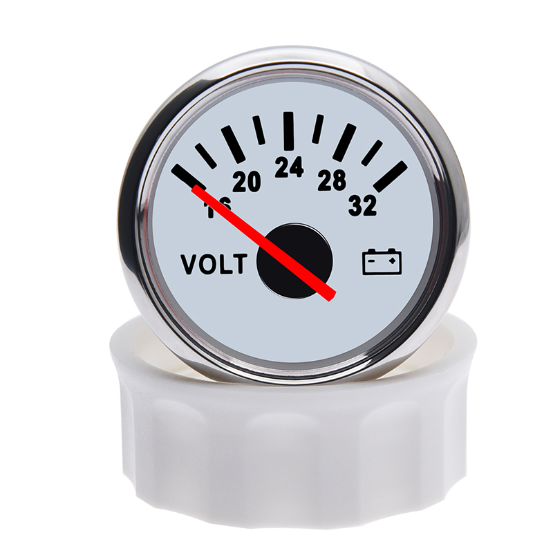 52 mm Marine Voltmeter Gauge Voltage Gauges 8-16/1... – Grandado