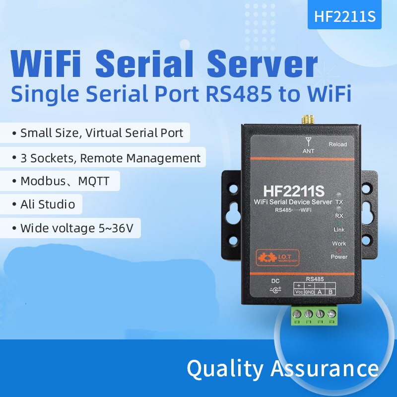 Single Serial Port RS485 to WIFI Server IOT Device... – Grandado Single Serial Port RS485 to WIFI Server IOT Device... – Grandado