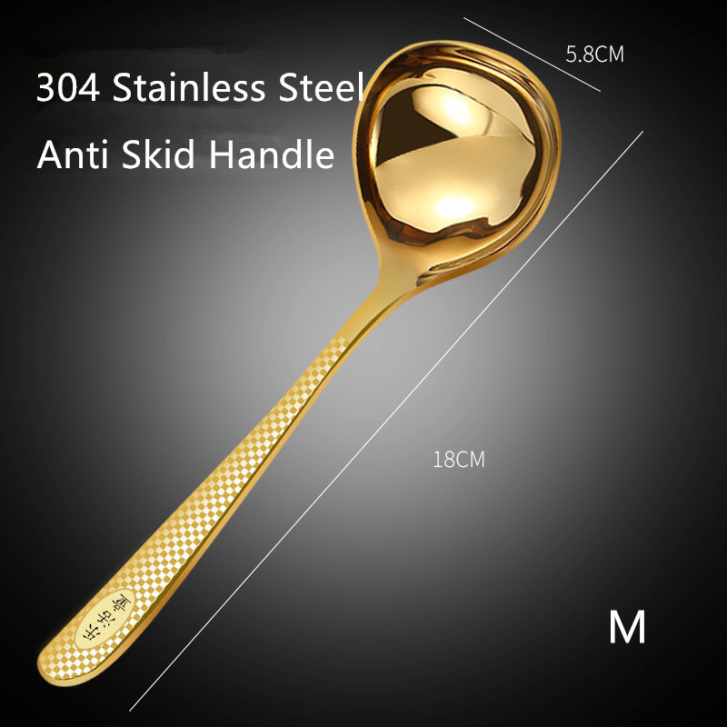 1 Pc 304 Stainless Steel Spoon Family Soup Spoon S... – Vicedeal