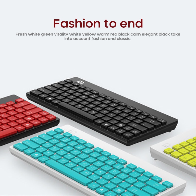 Wireless Keyboard And Mouse Set Notebook Slim Sile Vicedeal