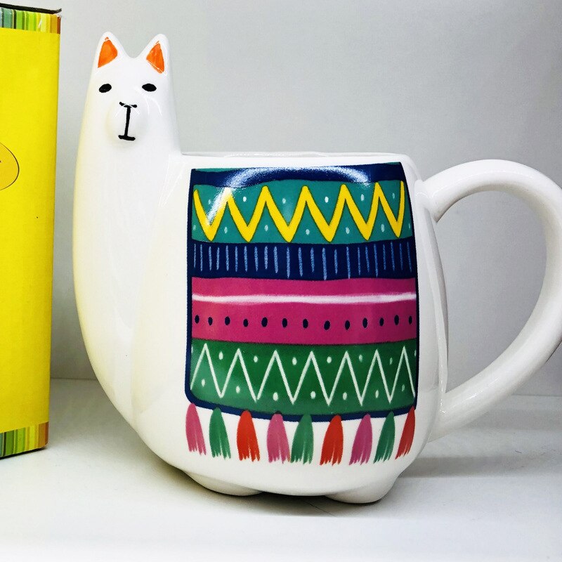 3D Alpaca Modeling Ceramic Mug Personality Animal ... – Grandado