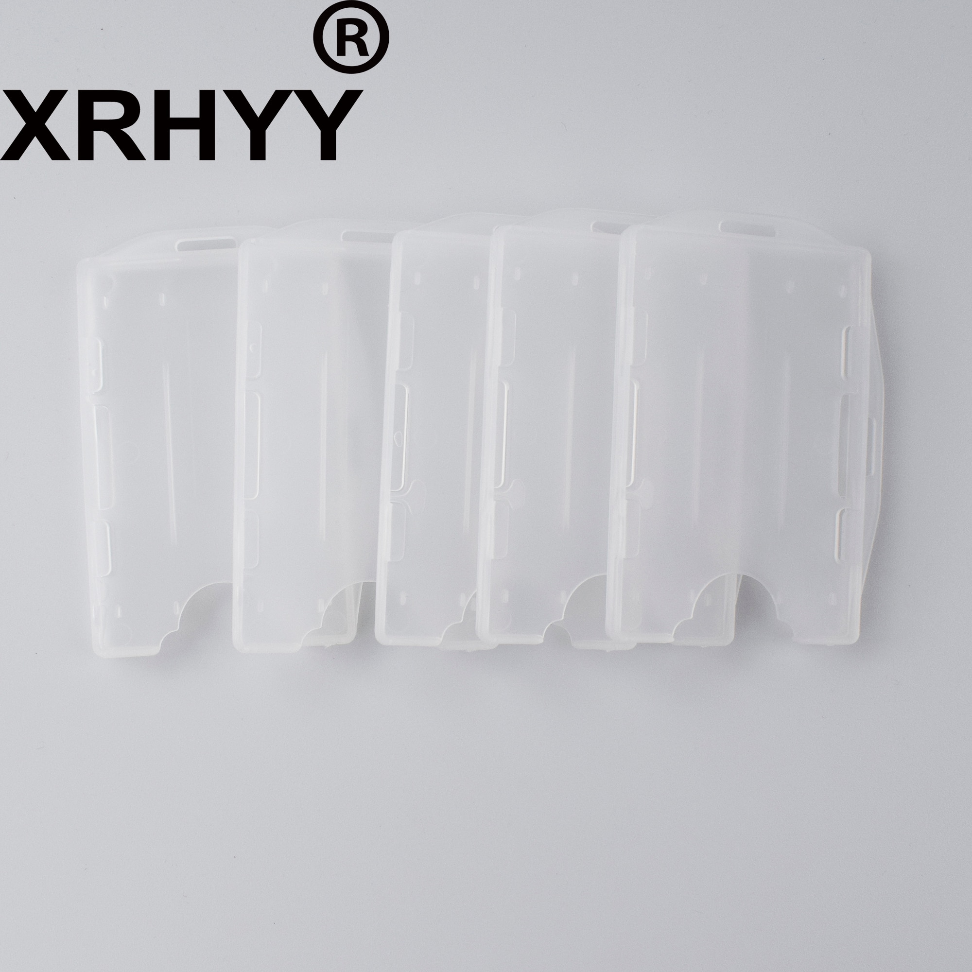 Xrhyy pack of 5 matteret klar 2- sidet stivt kort... – Grandado