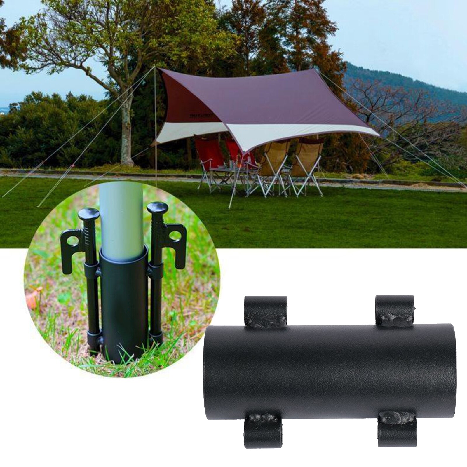 Solid Tent Tarp Rod Holder Outdoor Awning Pole Fix... – Grandado