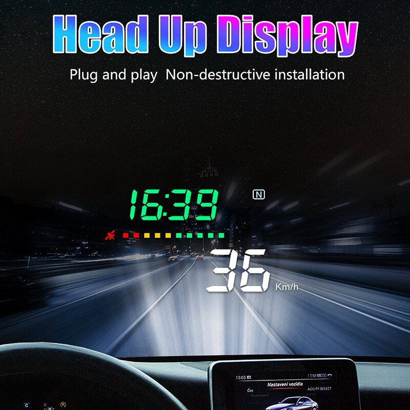 Universal Car HUD GPS System Vehicle 3.5 Inch Disp... – Grandado