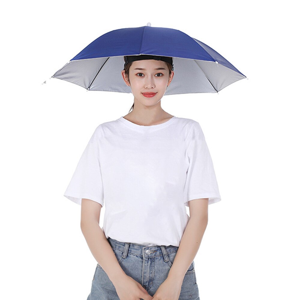 Draagbare Head-Mounted Paraplu 65Cm Zonnescherm Li... – Grandado