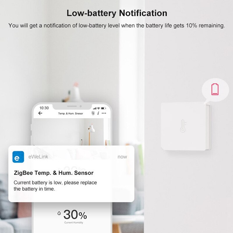 SONOFF SNZB-02 Temperature and Humidity Sensor Zig... – Grandado