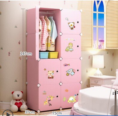 DIY Multi-layer Simple Children Wardrobe Girl Asse... – Vicedeal