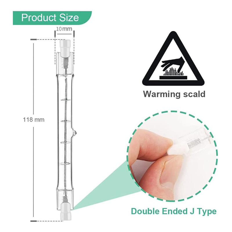 R7S Halogen Light Bulb 118mm 200W 230V Halogen Rod... – Grandado