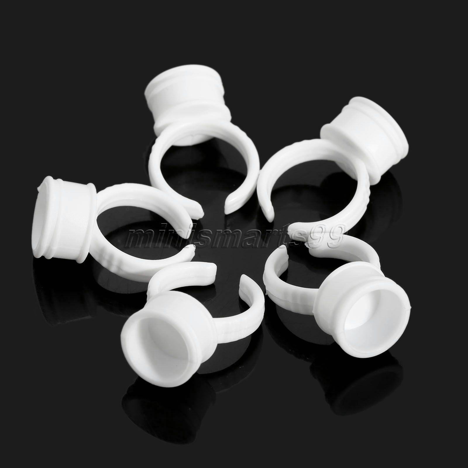 100pcs Tattoo ink cups ring Medium White Plastic D... – Grandado