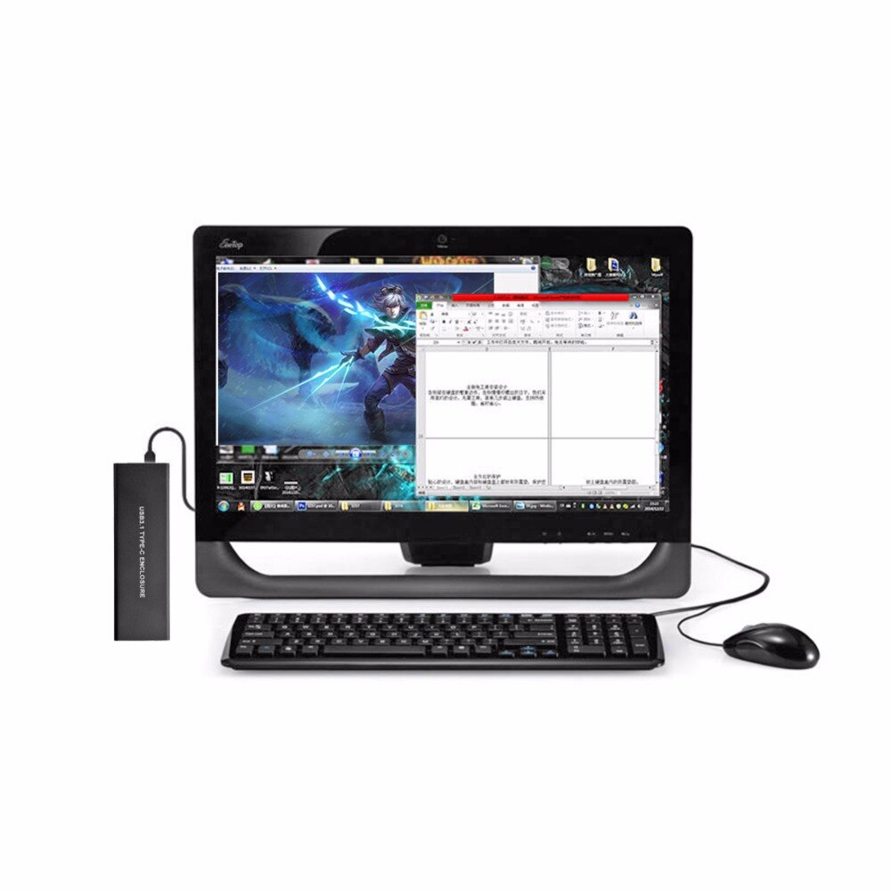 M key NVME PCI Express M.2 SSD HDD Enclosure USB3.... – Grandado