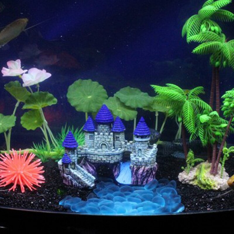 Château décoratif en résine, aquarium à poissons, ... – Grandado