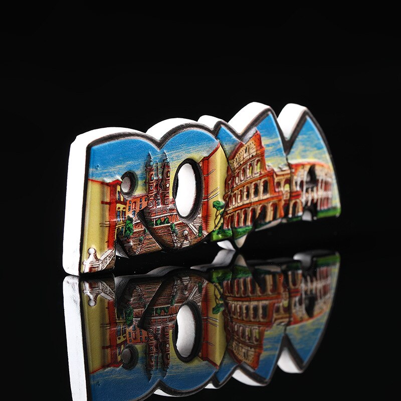 Italy Roma Fridge Magnets Tourism Souvenir Carved ... – Grandado