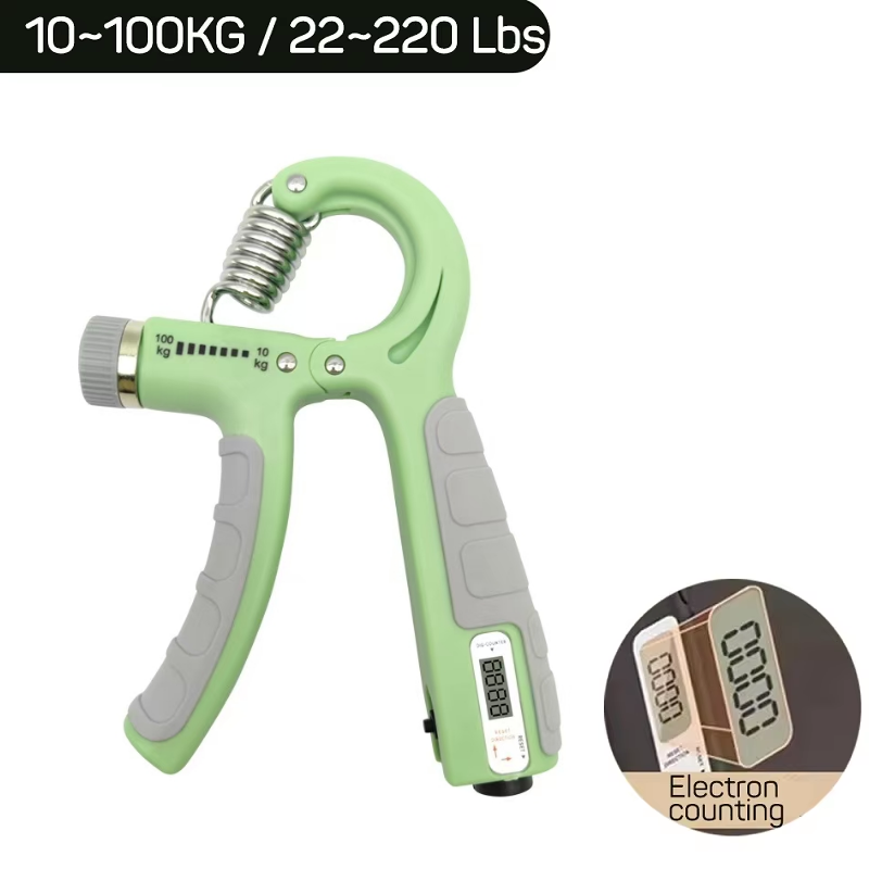 Hand Gripper Adjustable 10-100 KG Counting Grip St... – Grandado