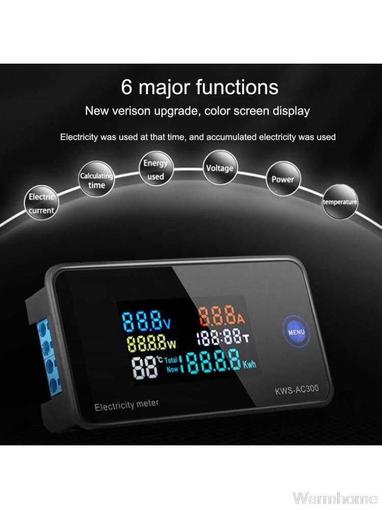 AC 50-300V 0-100A Power Energy Meter Voltmeter Amm... – Vicedeal