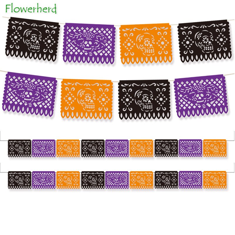 Papel Picado Banner Decorations Large Felt Mexican... – Vicedeal
