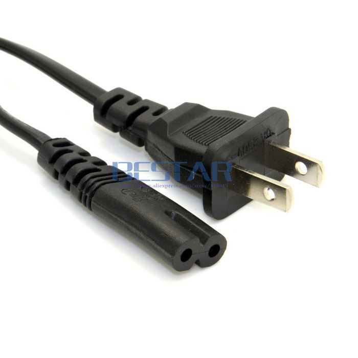 5FT Kabel IEC 320 USA plug voeding Kabel 2-prong 2... – Vicedeal