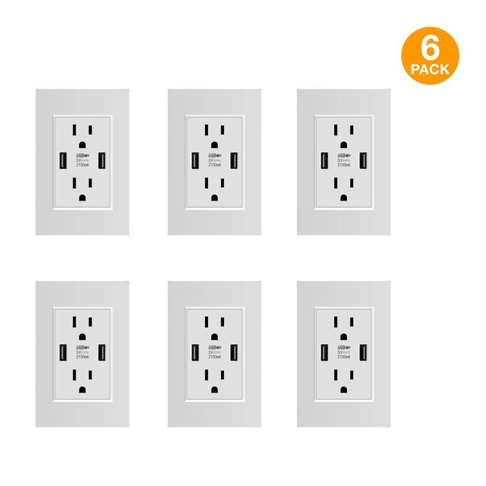Ons Standaard Dual Usb Stopcontact, Dubbele 2.1A U... – Vicedeal