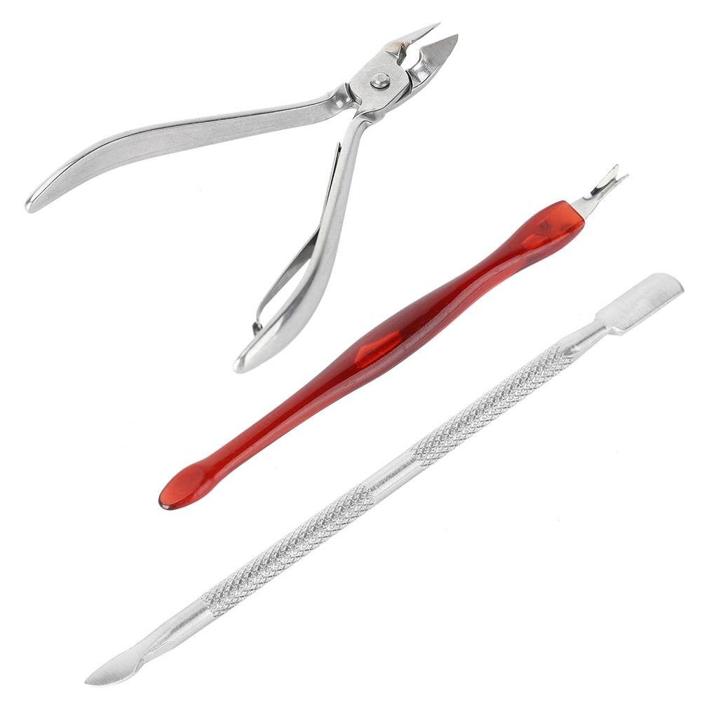 3 Pcs Rvs Manicure Dode Huid Pusher Remover Clippe... – Vicedeal