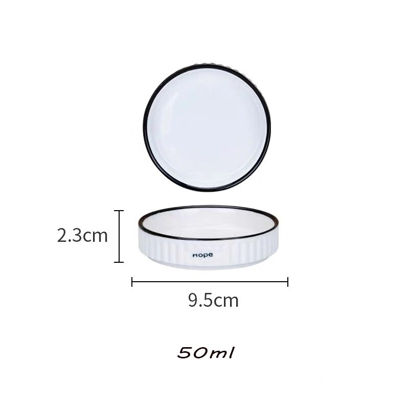 Solid Color Ceramic Plate Steak Food Plate Nordic ... – Vicedeal