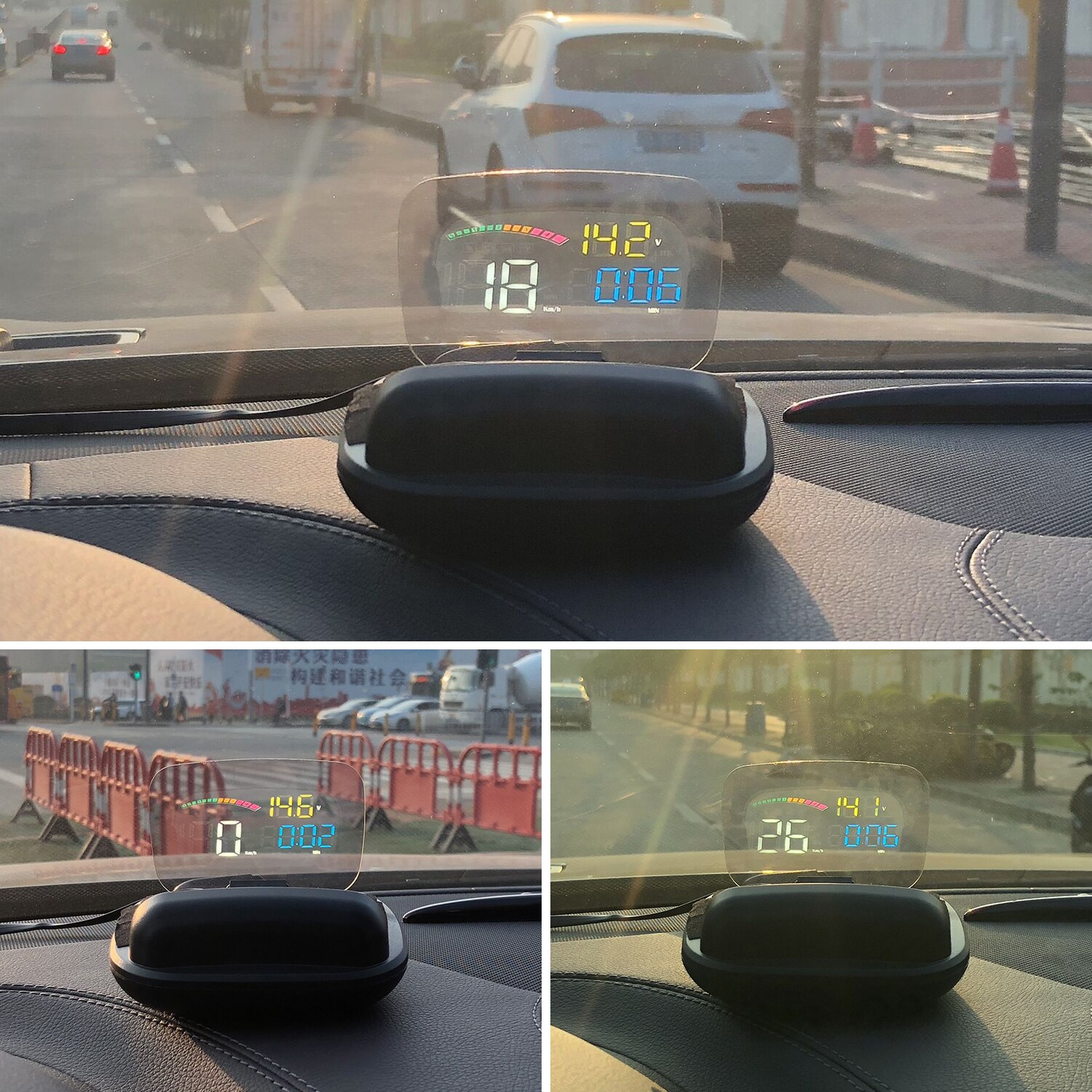 Hud Head Up Display OBD2 Voorruit Snelheid Project... – Vicedeal