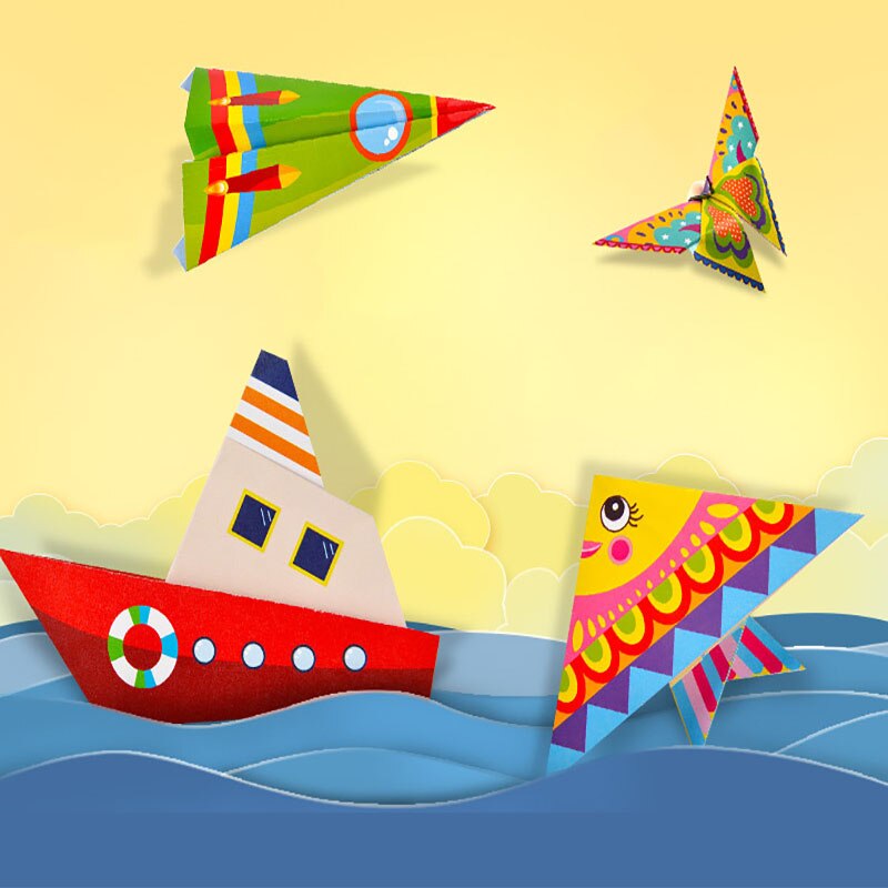 Children Interest origami book DIY paper puzzles c... – Grandado