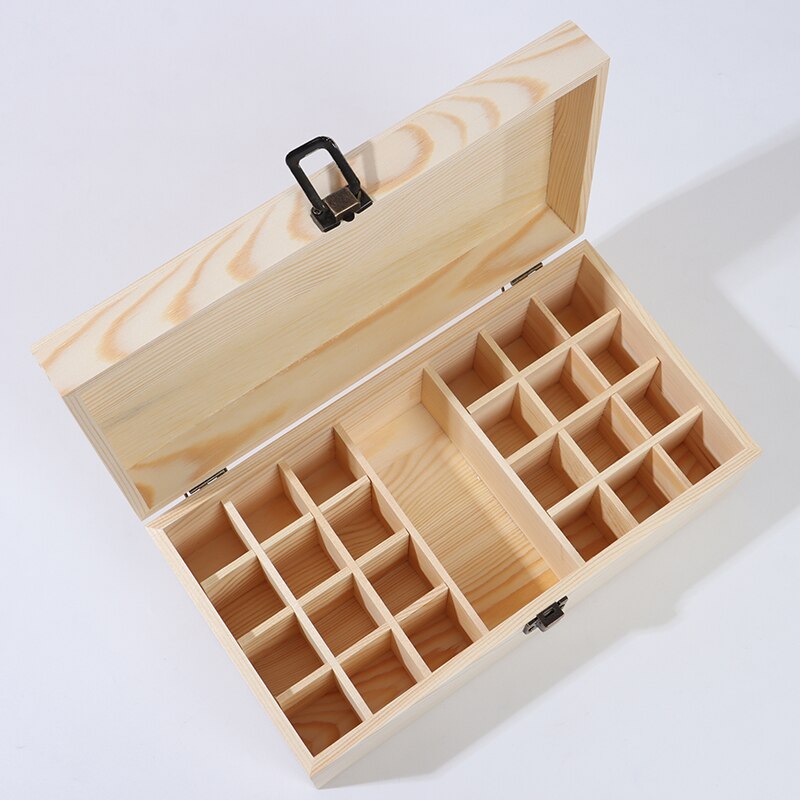 25 Grids Wooden Storage Box Organizer For Essentia... – Vicedeal
