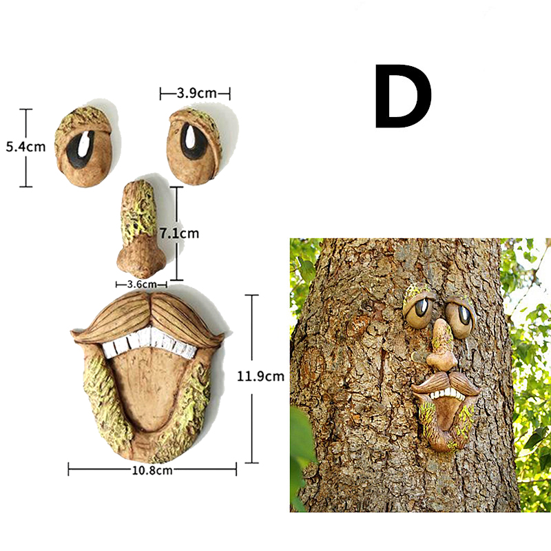 Lofytain DIY Funny Old Man Tree Face Hugger Garden... – Grandado