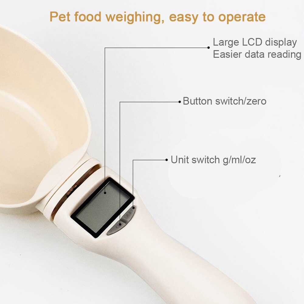 Pet Food Measuring Scoop Pet Food Scale Cup Measur... – Grandado