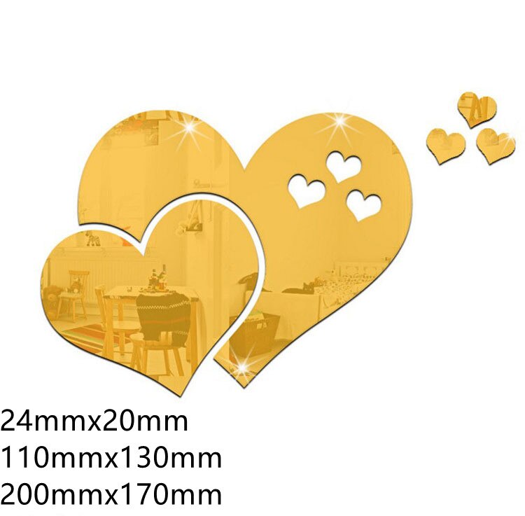 1Pcs Wall Sticker 3D Mirror Acrylic Self Adhesive ... – Vicedeal