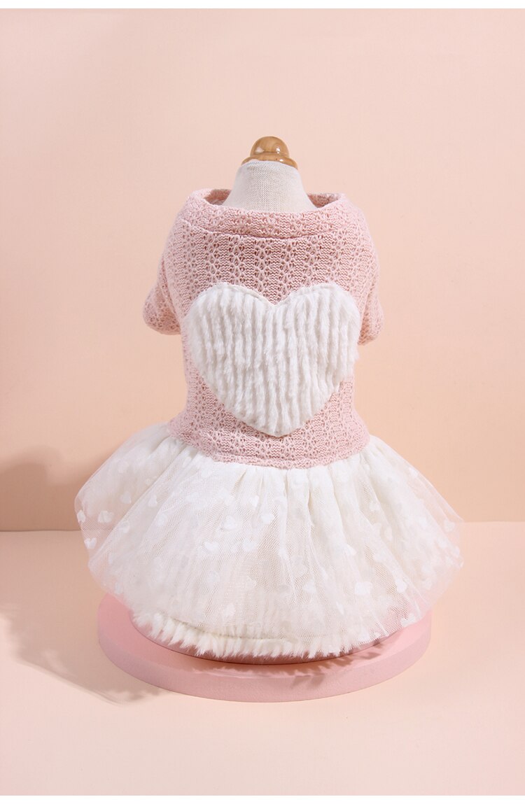 Princess Dog Cat Dress Sweater Love Pet Puppy Autu... – Vicedeal