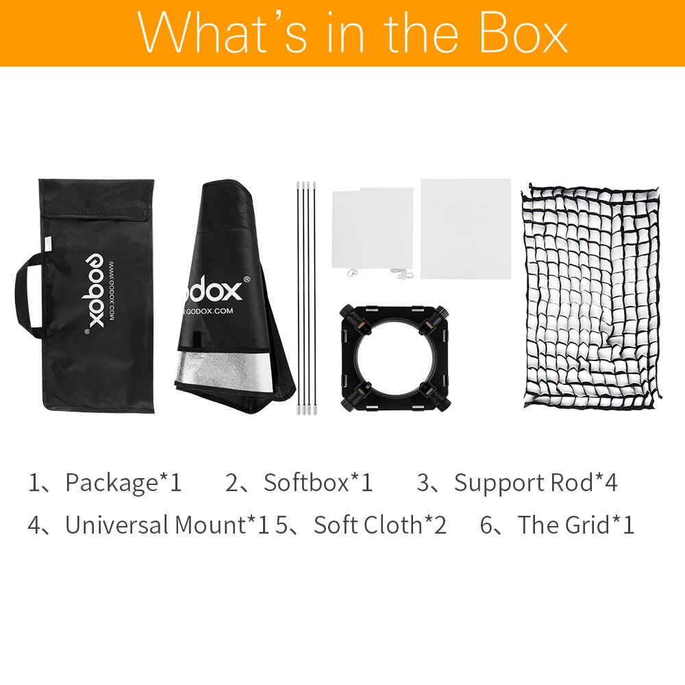 Godox 50X70Cm 20 "X 27" Honingraat Softb... – Grandado