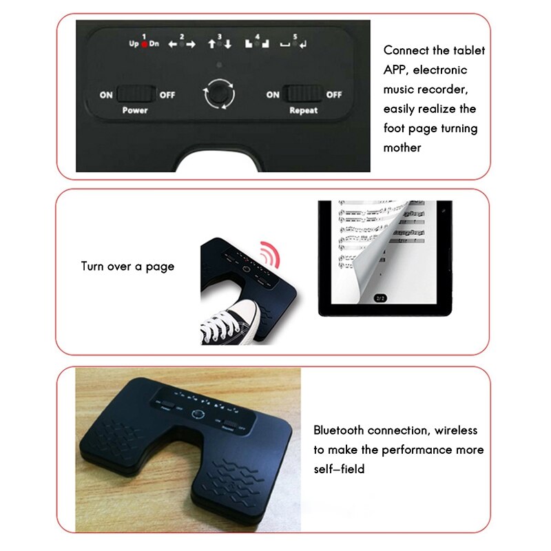 Wireless Page Turner Pedal Music Foot Pedal for Gu... – Grandado