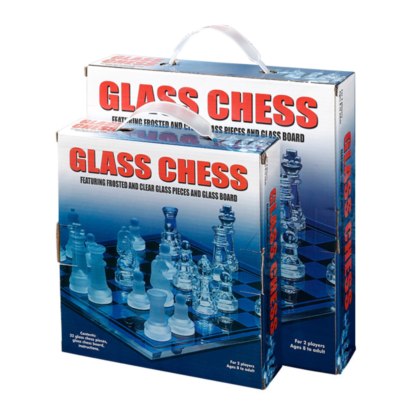Crystal Chess Game Frosted Glass Chess Piece Set C... – Vicedeal