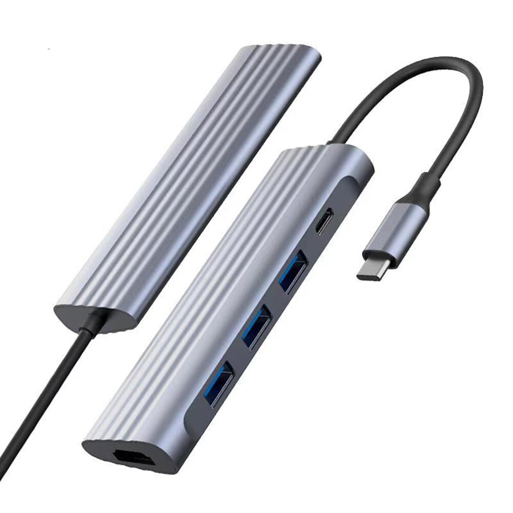 USB C Hub Multiport Adapter Portable Aluminum Allo... – Vicedeal