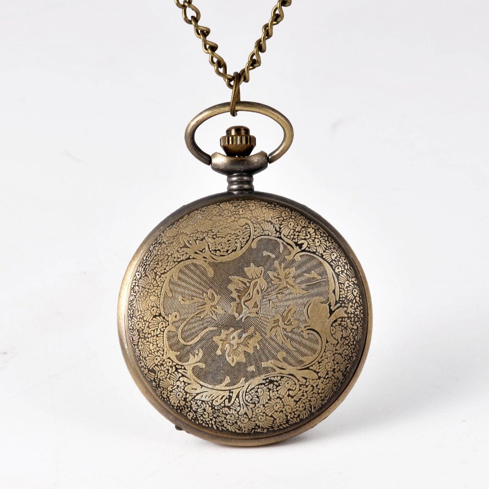 Golden Quartz Pocket Watch Pocket Watch Chain Anti... – Grandado