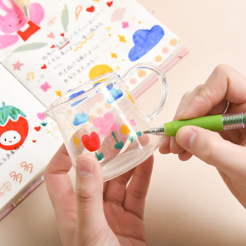 Kawaii Glitter Gel Pen Cute Colored Drawing Pen Se... – Grandado