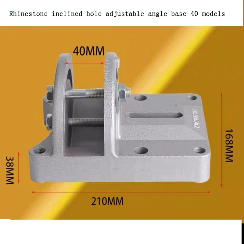 Adjustable angle base of rhinestone inclined hole – Grandado