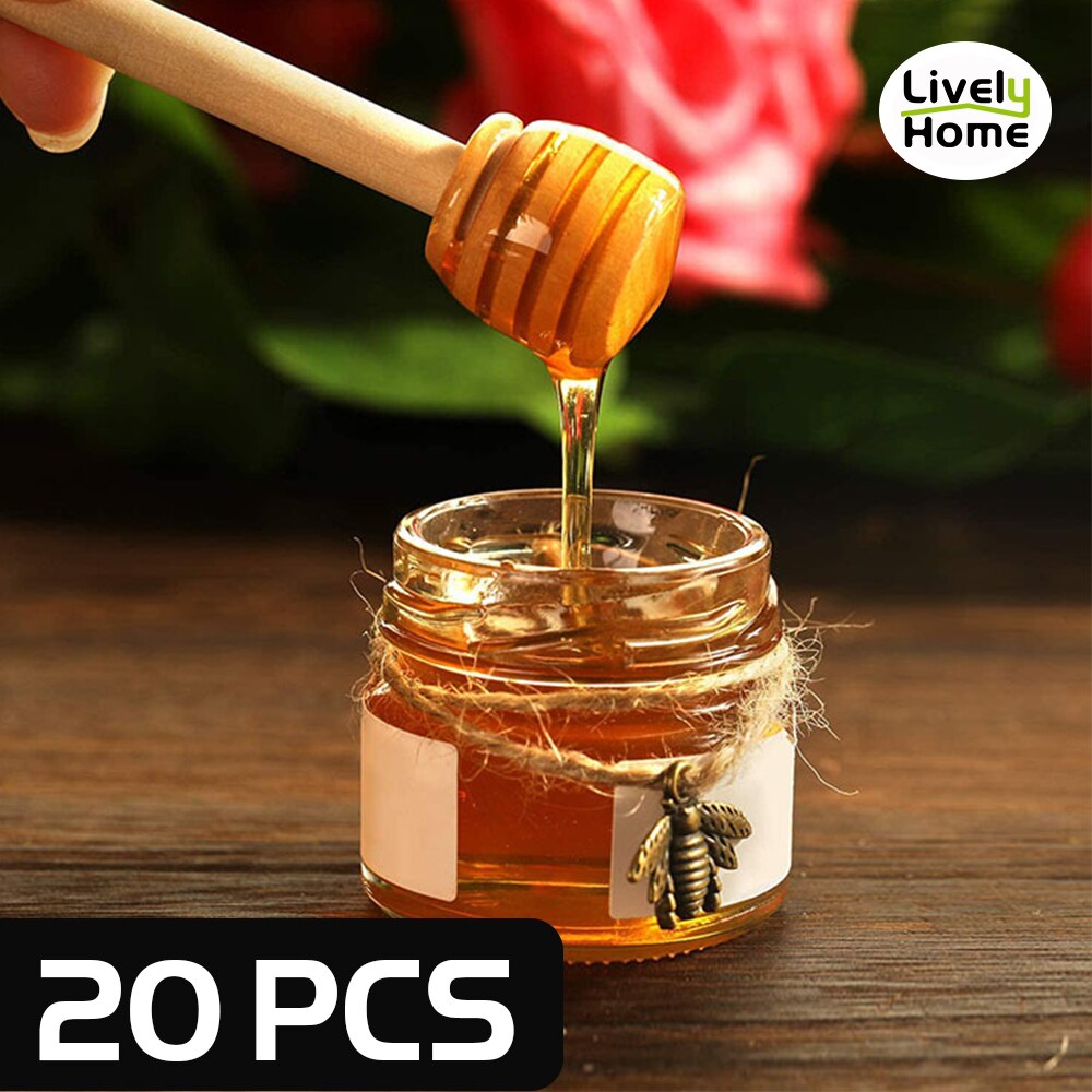 20 Stuks Lange Handvat Hout Honing Roer Bar Honing... – Grandado